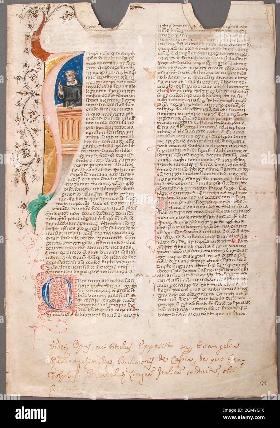 Tempera and gold on parchment hi-res stock photography and images - Alamy