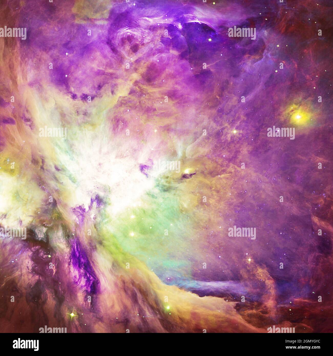 Abstract Multicolored Smooth Bright Nebula Galaxy Artwork Background ...