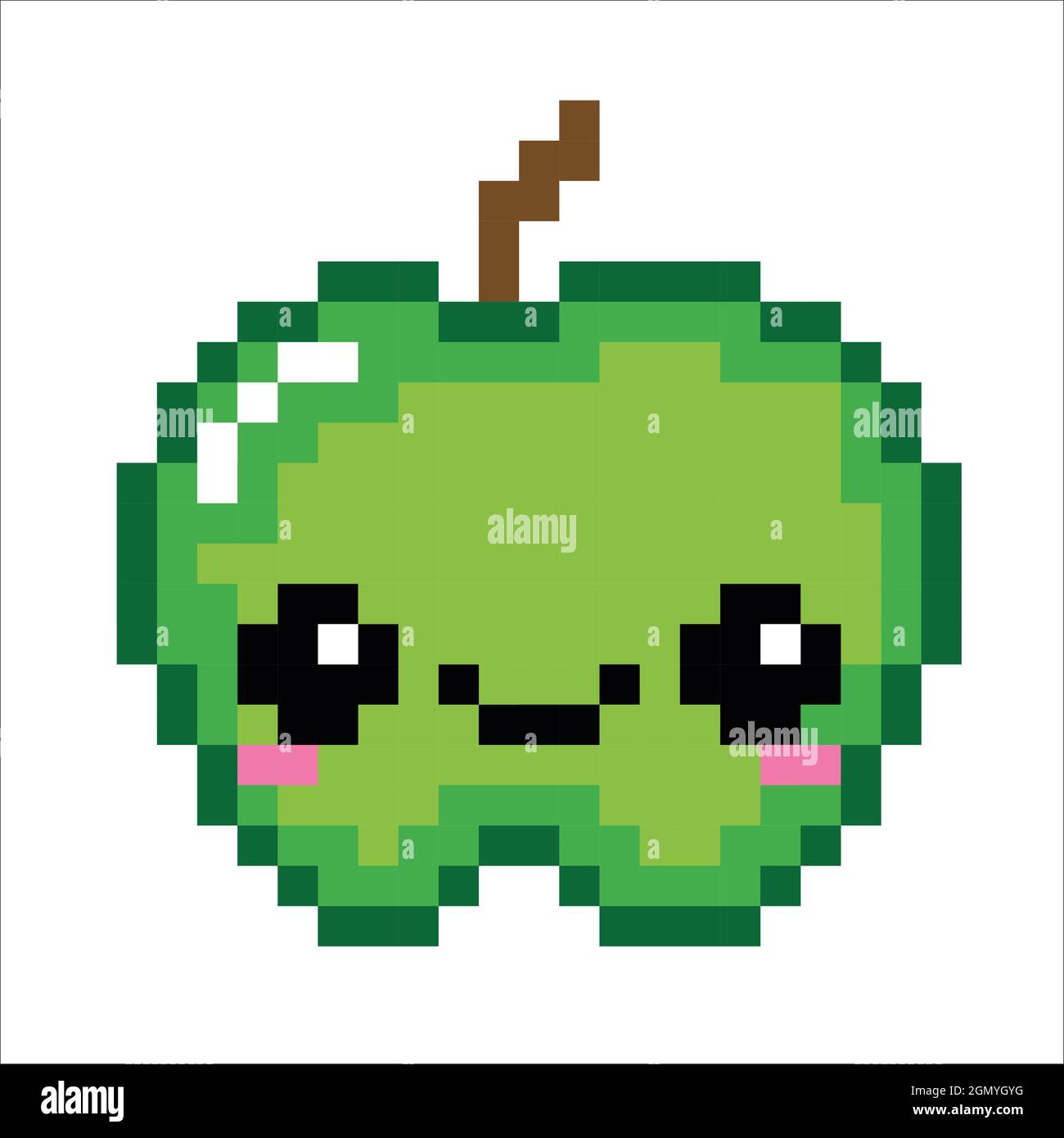 Green apple illustration hi-res stock photography and images - Alamy
