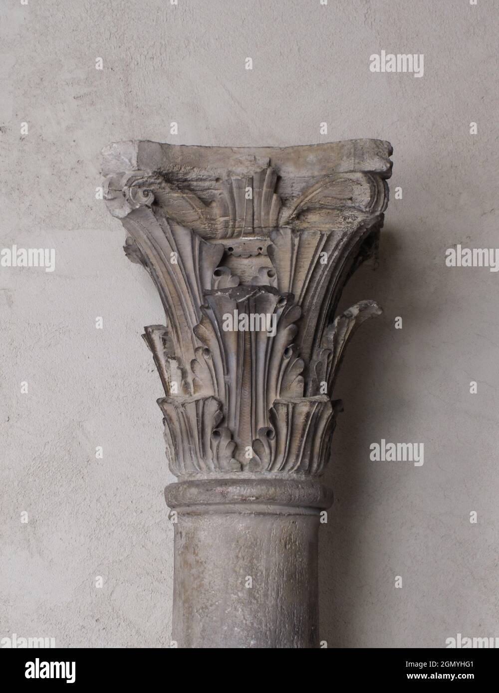 Capital (from ensemble of Capital, Shaft, and Base). Date: late 12th ...