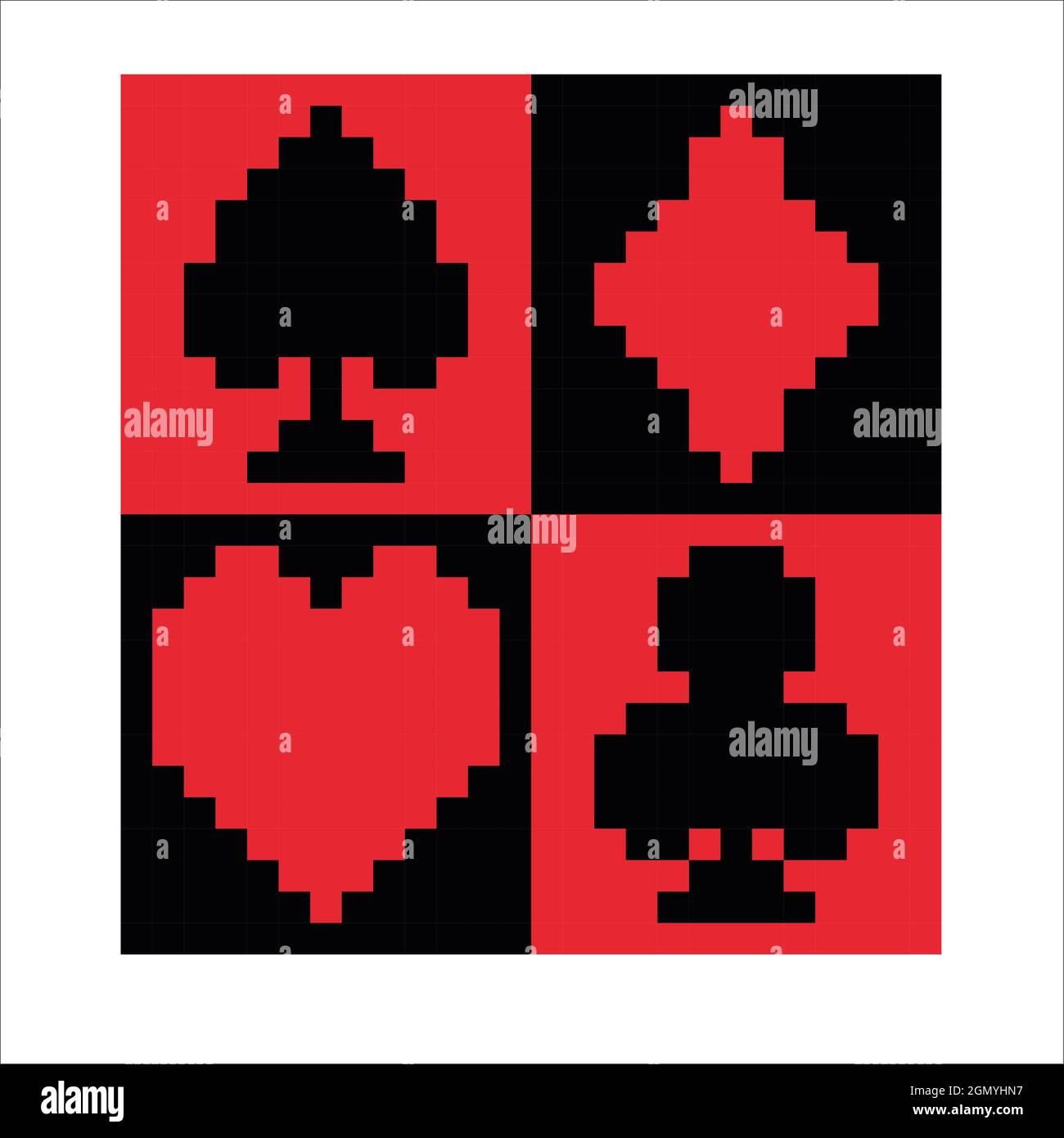 Card suits clipart hi-res stock photography and images - Alamy