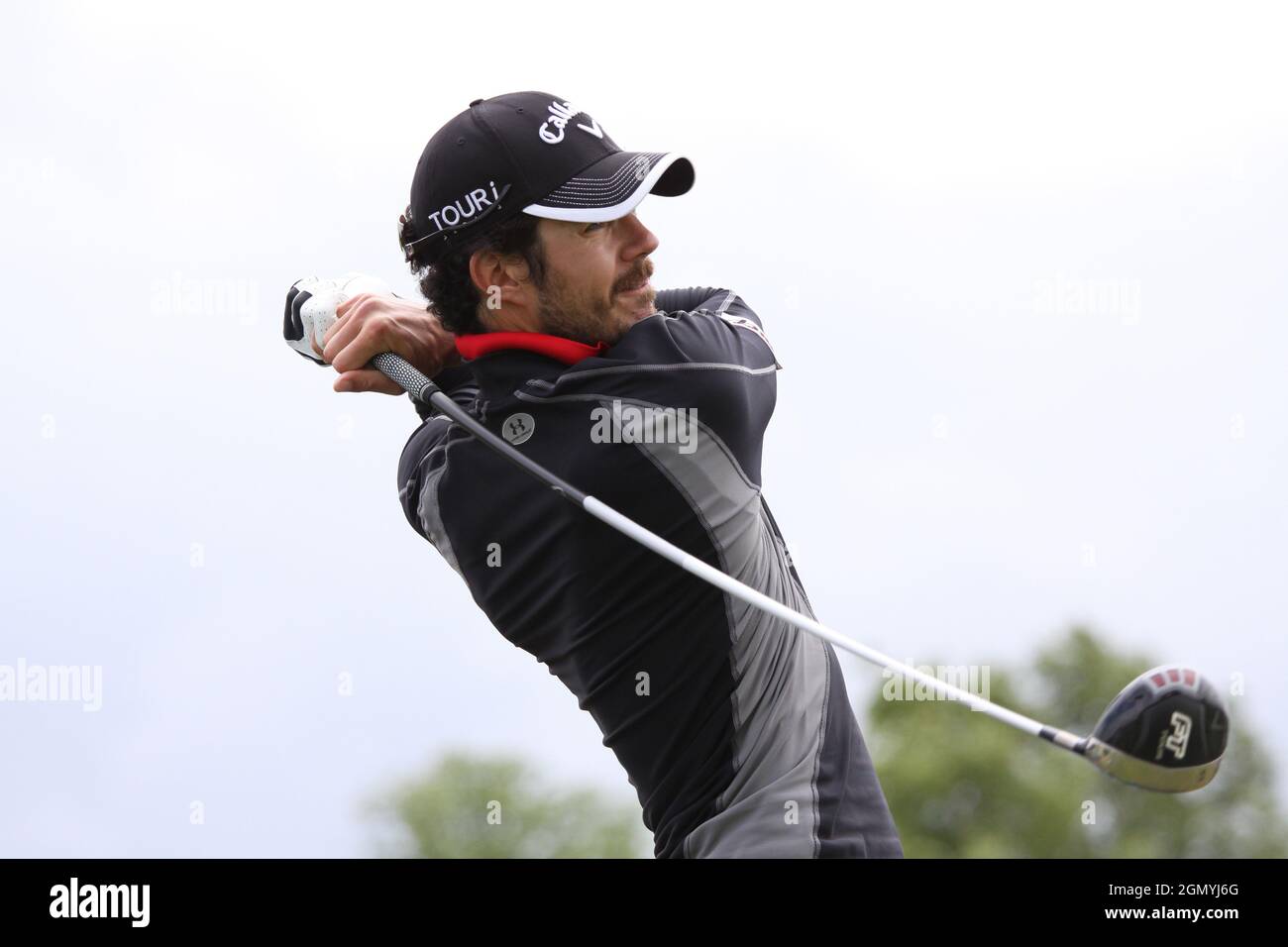 paris, france may 05, 2010, golf long htter on practice ground Stock ...