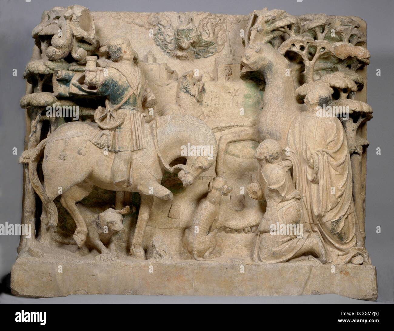 St hubert and the stag hi-res stock photography and images - Alamy