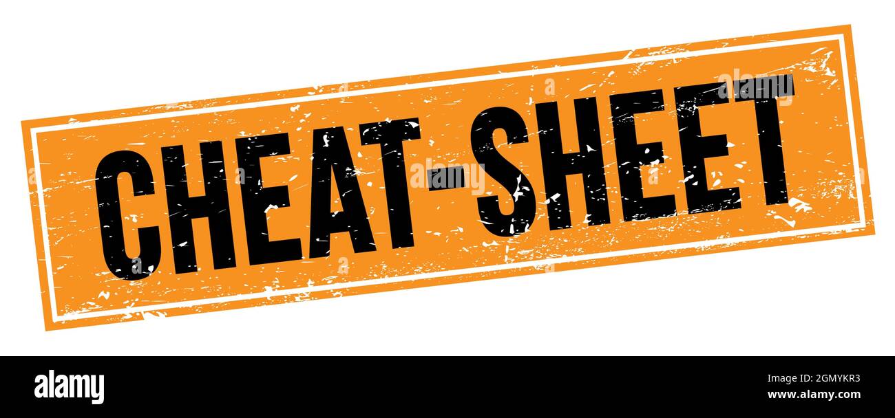 Cheat sheet word hi-res stock photography and images - Alamy