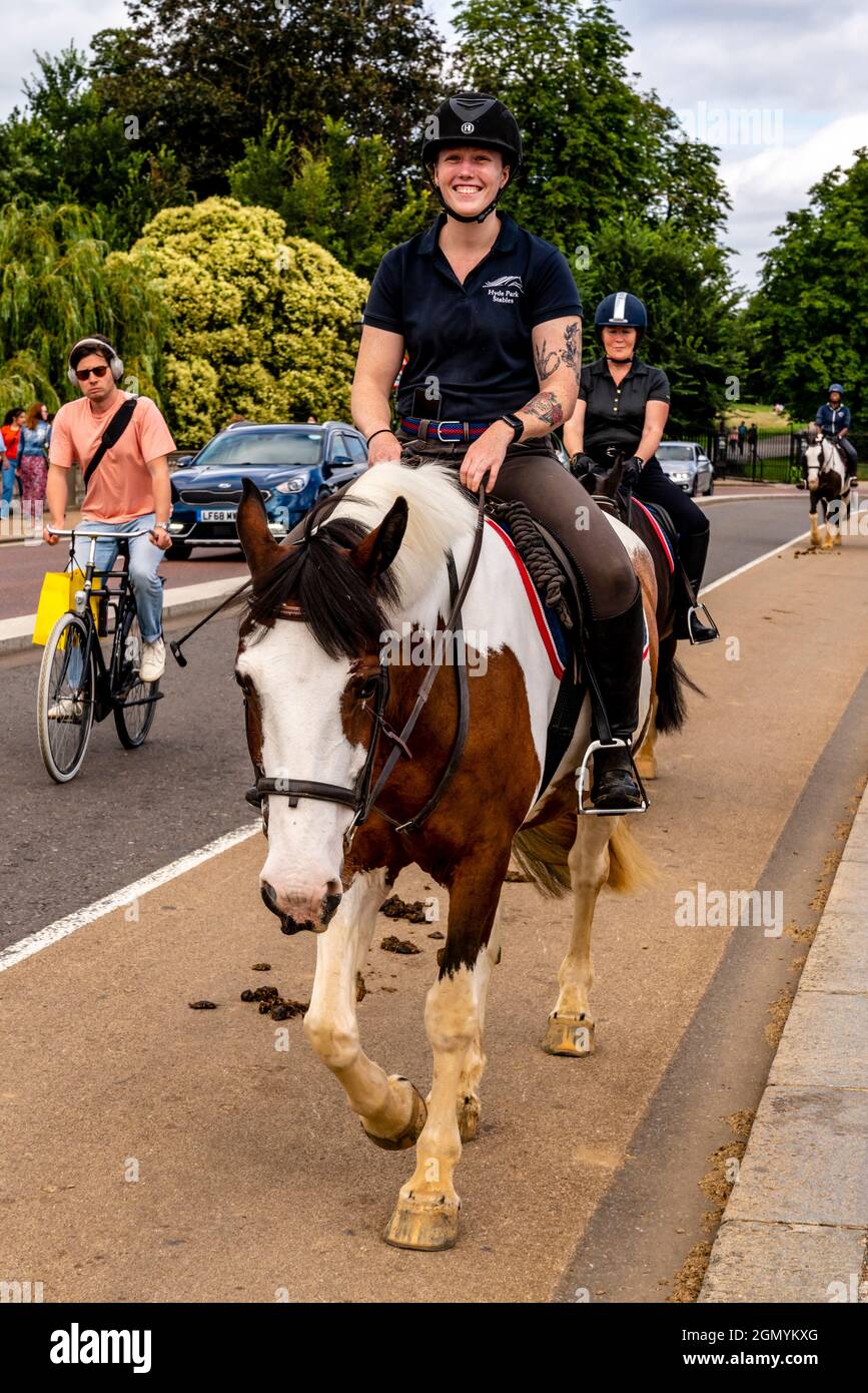 Horse Riding In Hyde Park, London, UK Stock Photo - Alamy