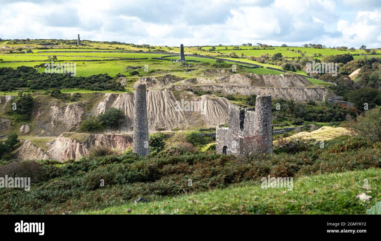 South Caradon Mines Bodmin Moor Cornwall Stock Photo - Alamy