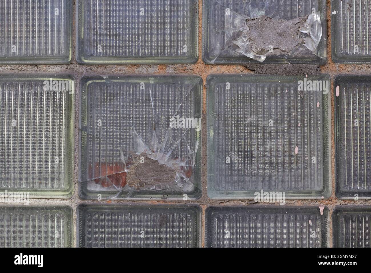 Background of old broken square windows, glass tiles Stock Photo - Alamy