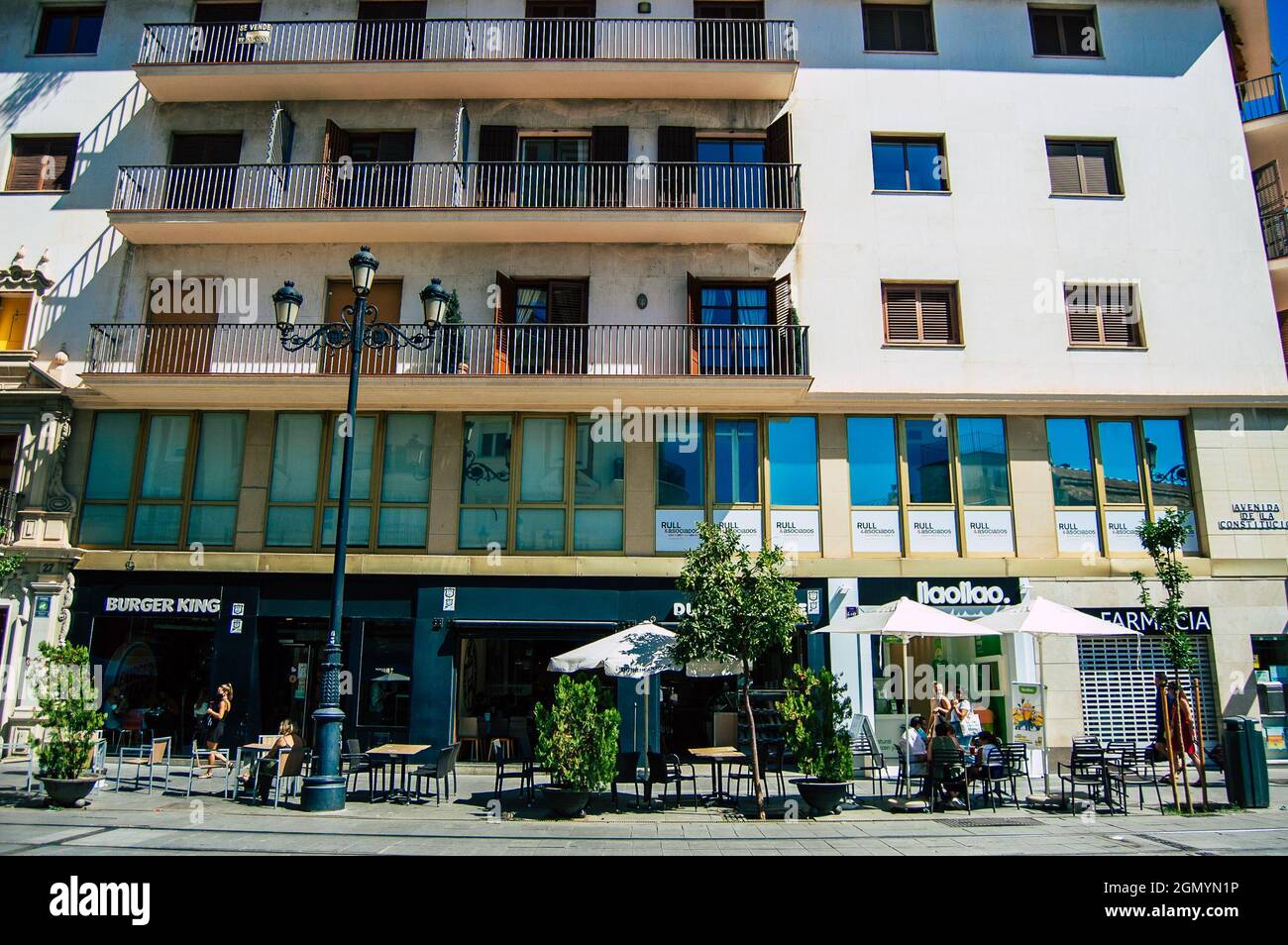 Seville Spain September 18, 2021 Building located in the city of ...