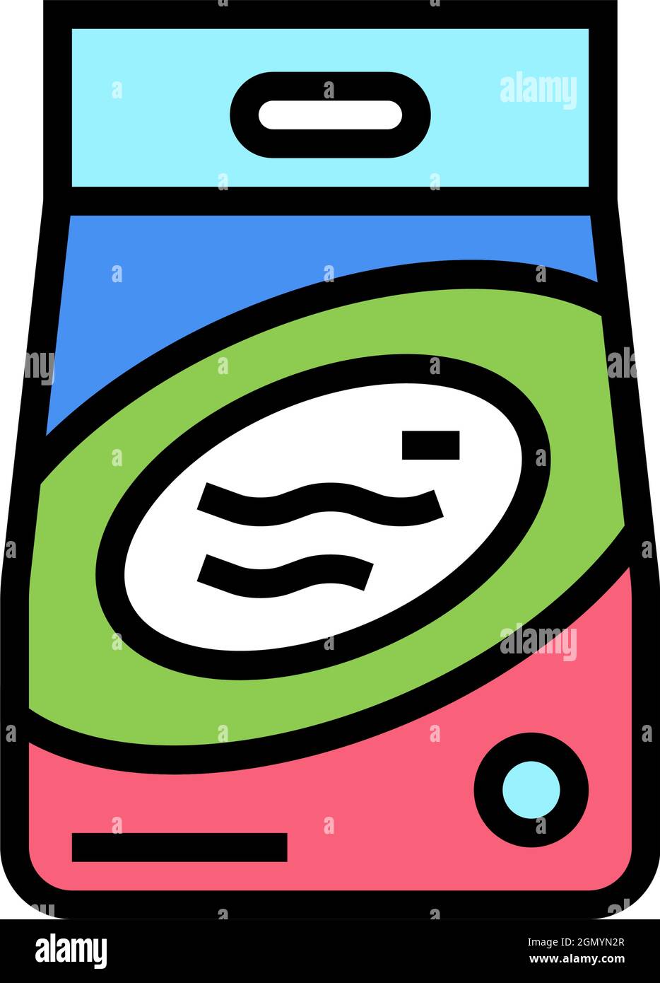 powder bag color icon vector illustration Stock Vector Image & Art - Alamy