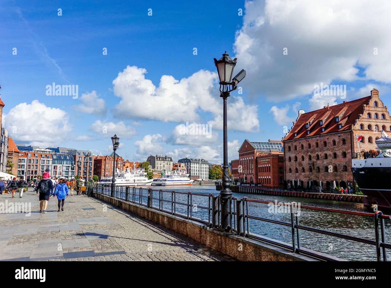 Danzig, Poland - 2 September, 2021: tourists enjoy a visit to the ...