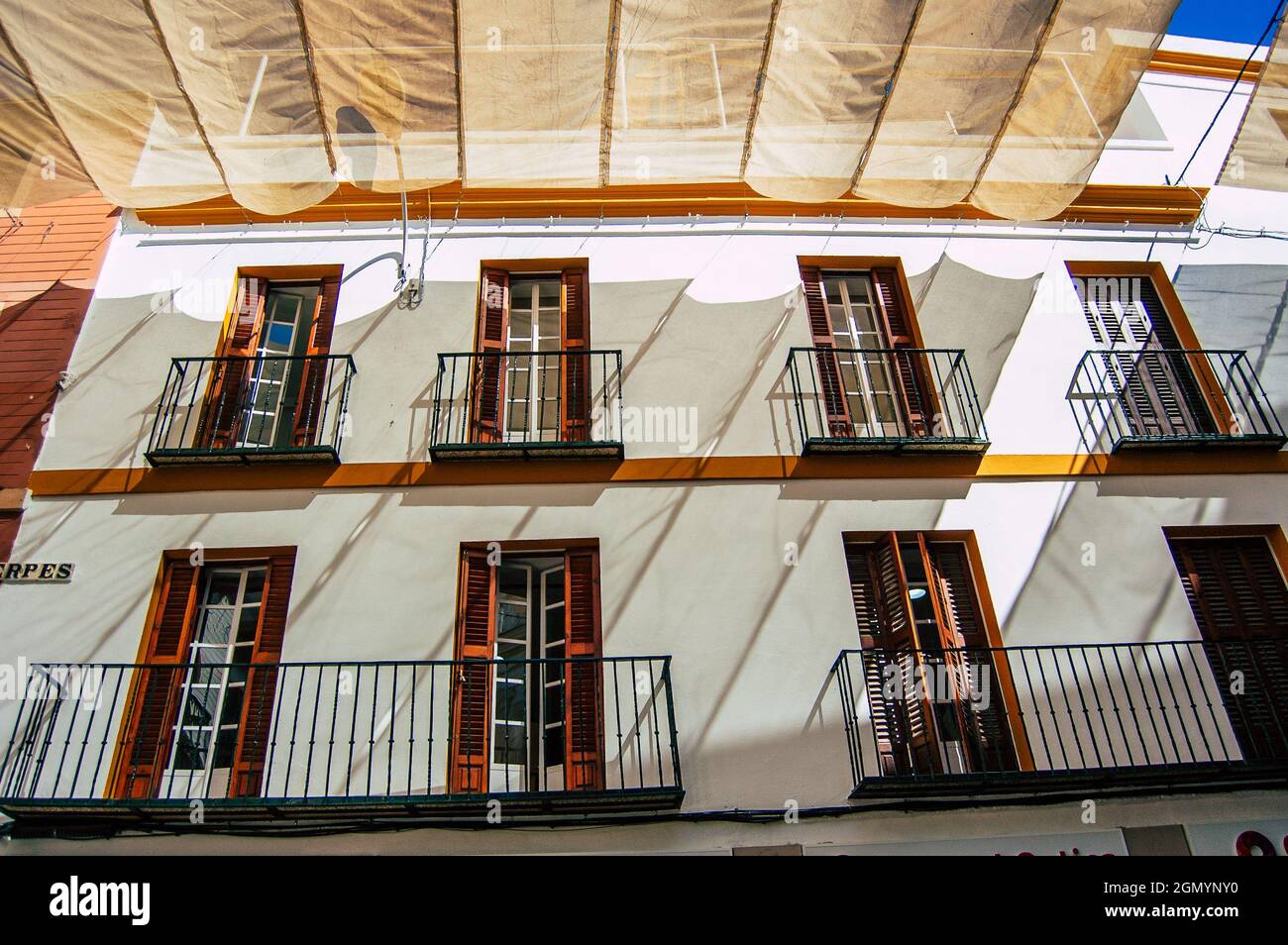 Seville Spain September 18, 2021 Building located in the city of ...