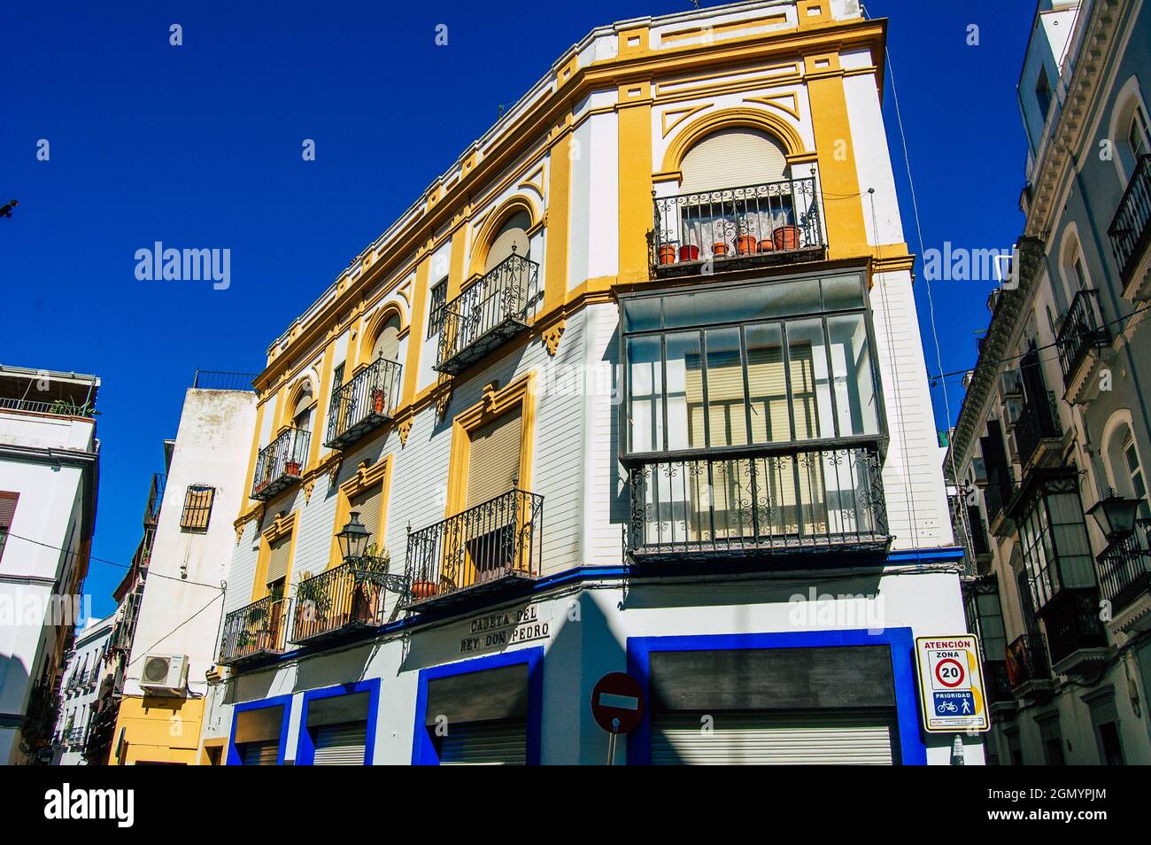 Seville Spain September 18, 2021 Building located in the city of ...