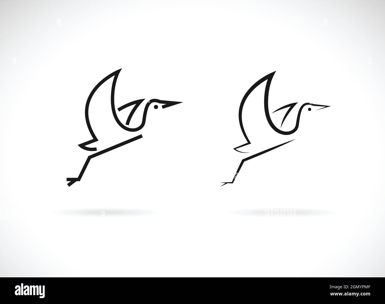 Egret logo vector vectors hi-res stock photography and images - Alamy
