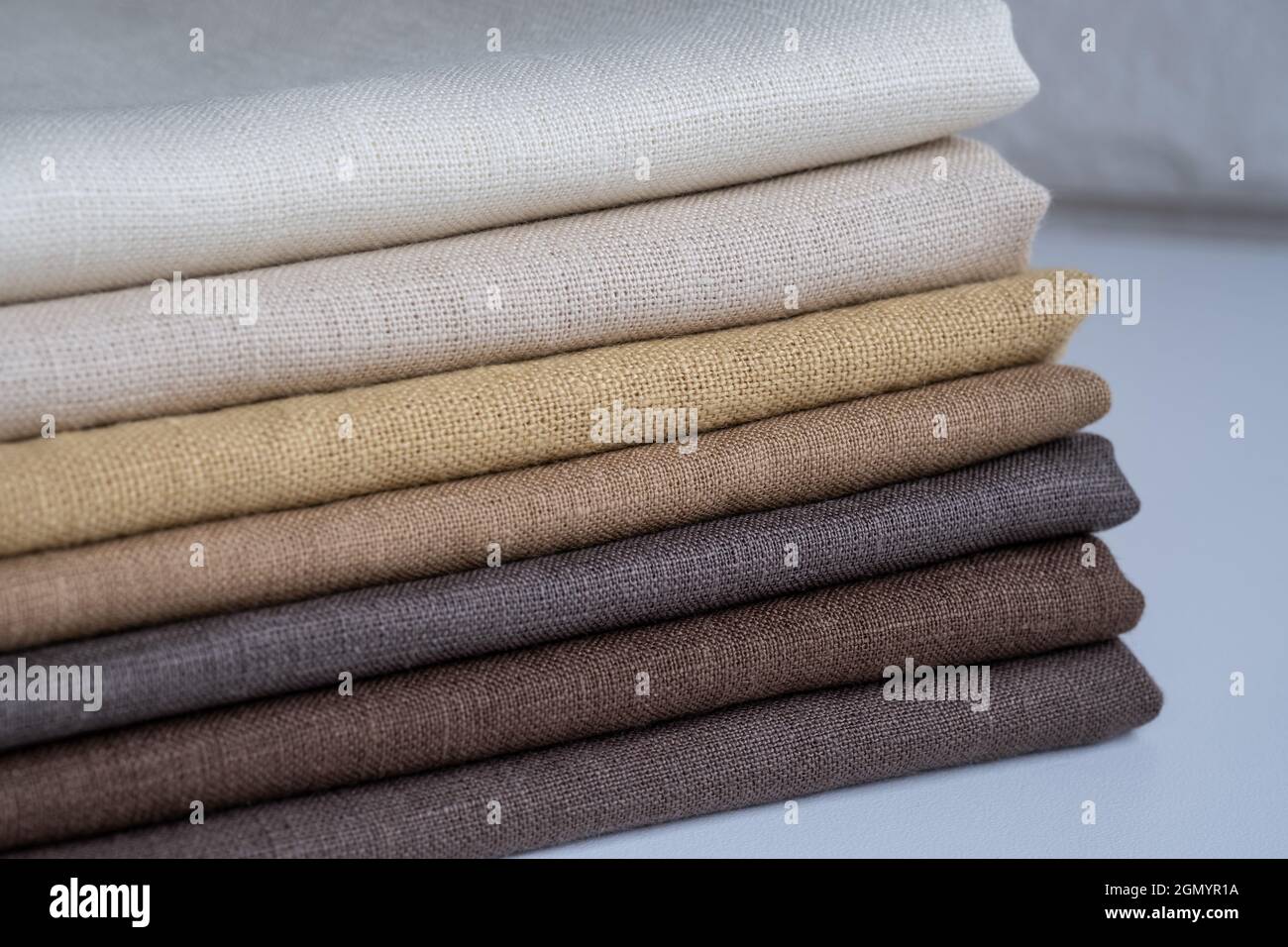Brown linen pattern texture background. Stripes of fabric Stock Photo ...