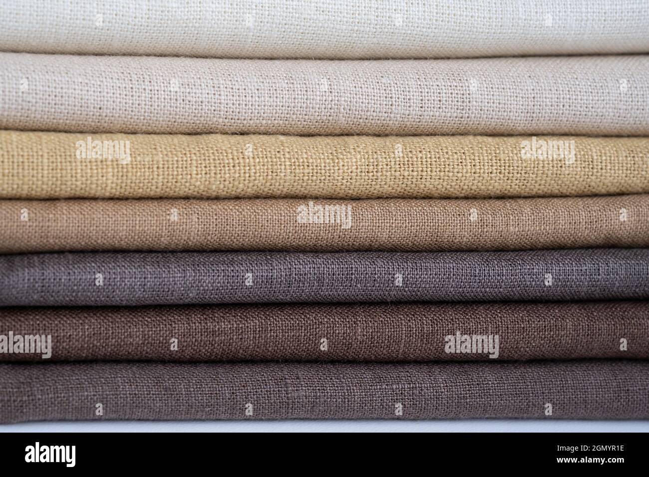 Brown linen pattern texture background. Stripes of fabric Stock Photo ...