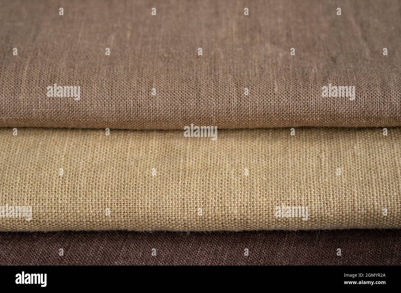 Brown linen pattern texture background. Stripes of fabric. Natural ...