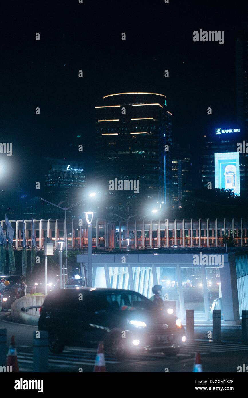 JAKARTA, INDONESIA - Jul 17, 2021: a Skyscraper in Jakarta Indonesia in ...
