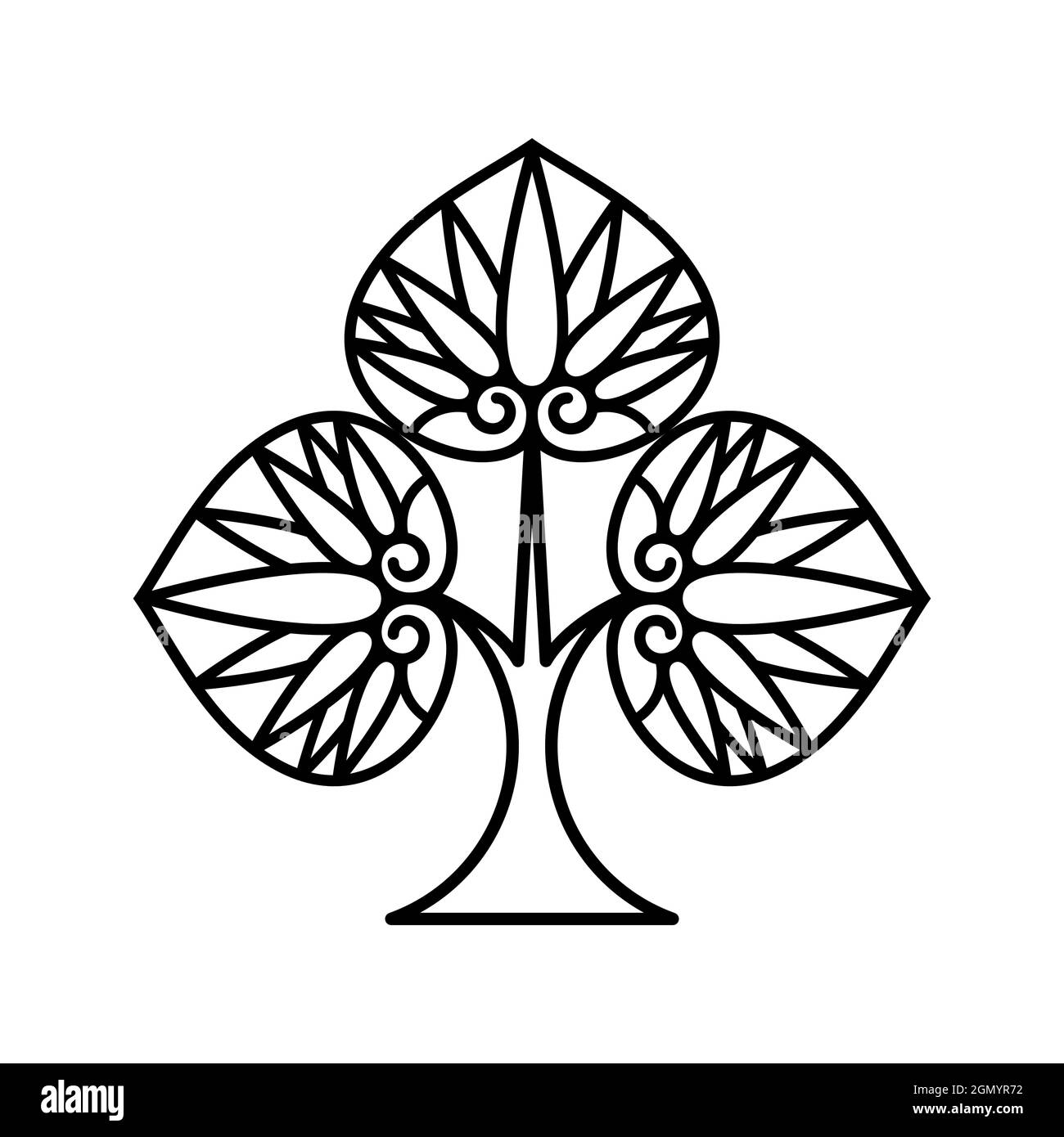 Japan style design flower Sign, leaf symbol Stock Vector Image & Art ...