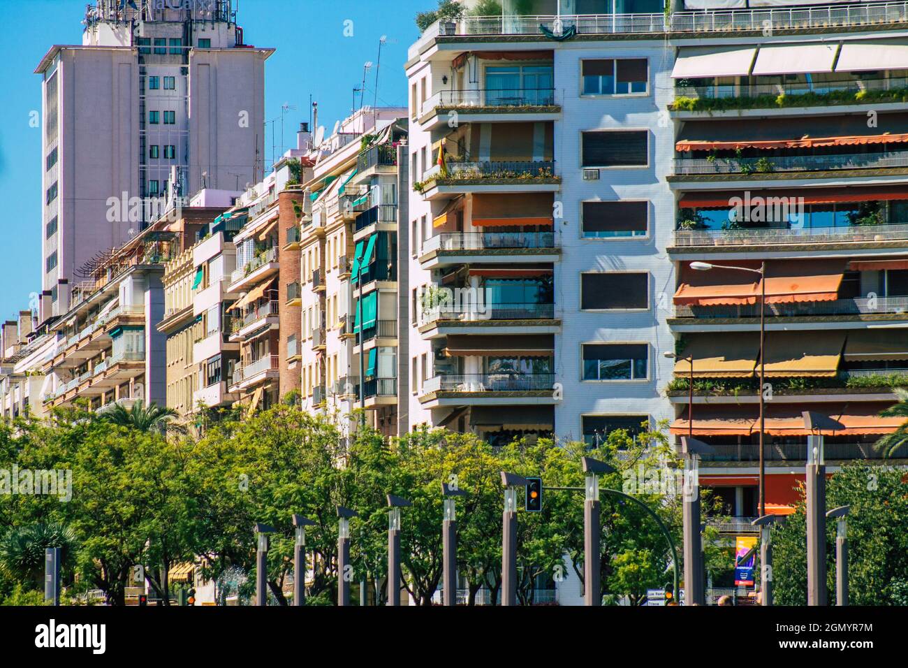 Seville Spain September 18, 2021 Building located in the city of ...