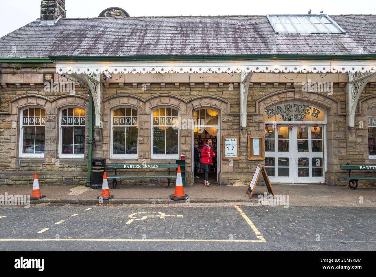 The secondhand book store Barter Books, Alnwick, Northumberland Stock ...