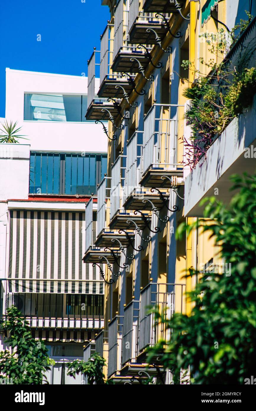 Seville Spain September 18, 2021 Building located in the city of ...