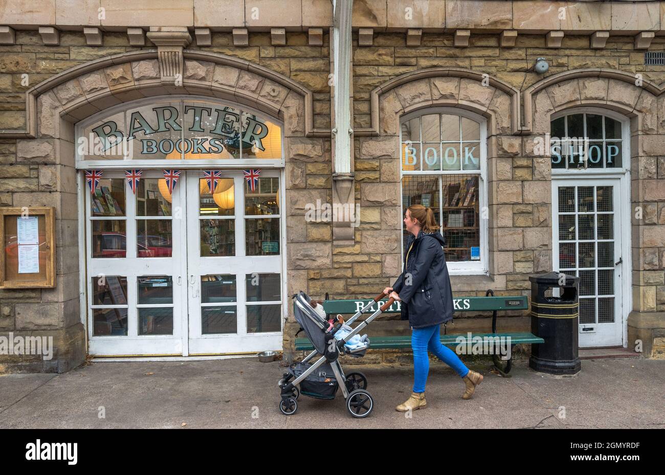 The secondhand book store Barter Books, Alnwick, Northumberland Stock ...