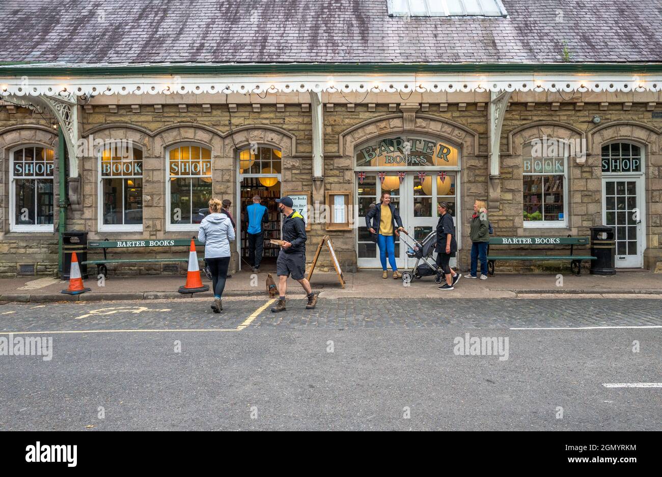 The secondhand book store Barter Books, Alnwick, Northumberland Stock ...