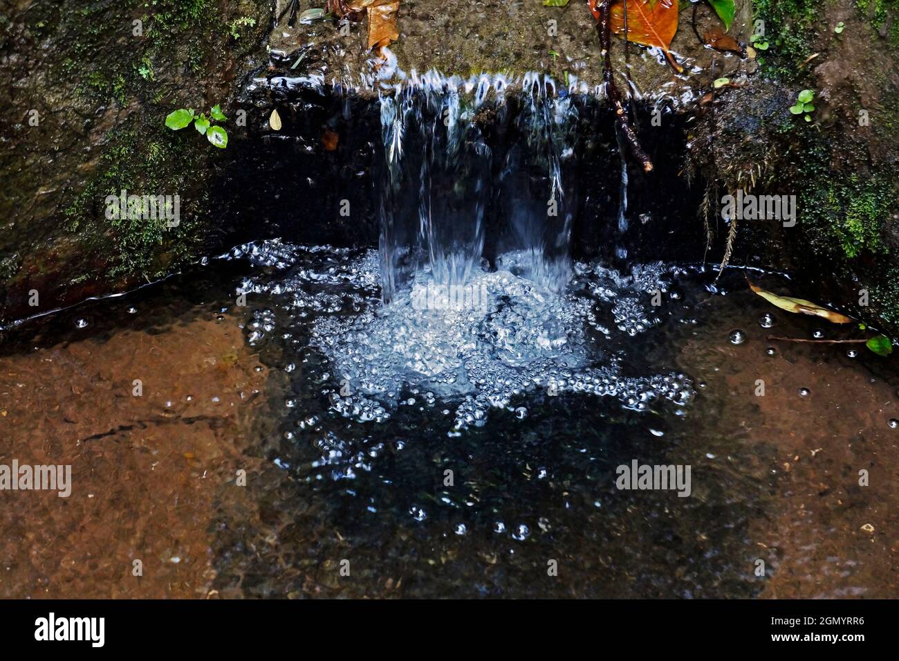 Small waterfall on tropical rainforest, Rio Stock Photo - Alamy