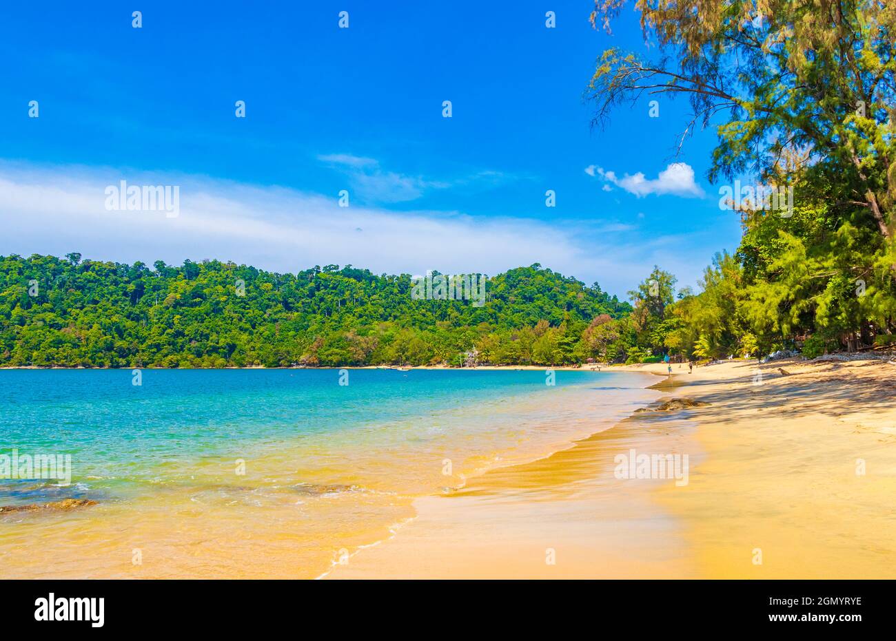 Tropical Paradise island Koh Phayam Aow Yai Beach landscape panorama ...