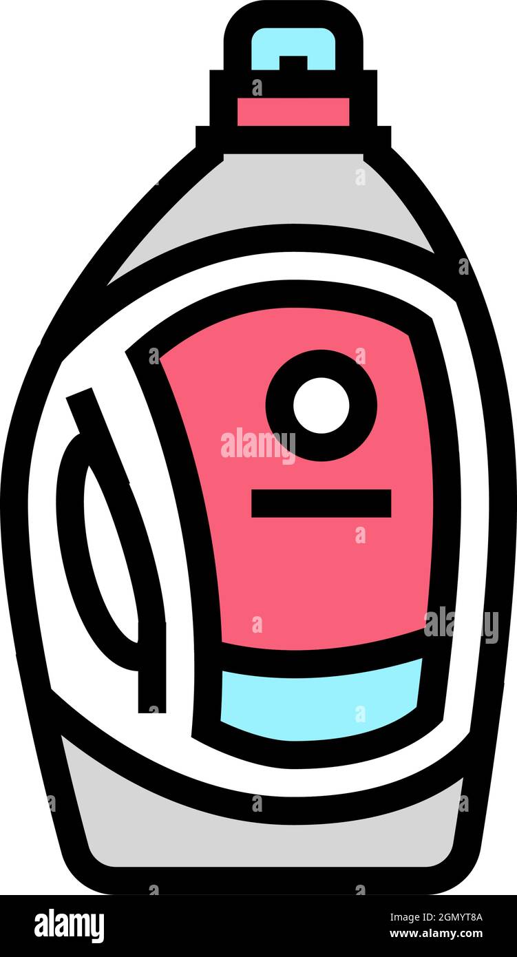 liquid detergent bottle color icon vector illustration Stock Vector ...