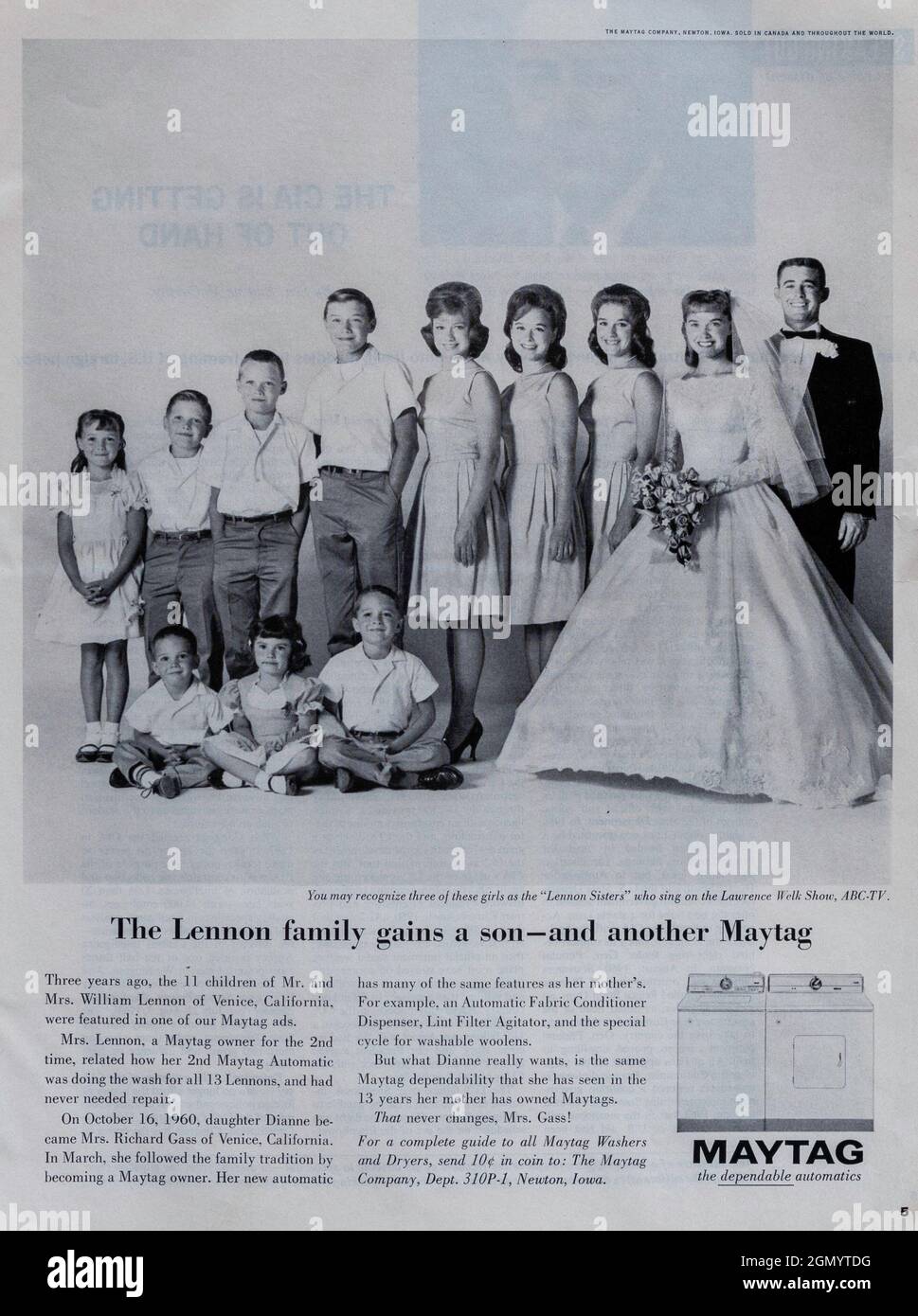 1960s advertisement family hi-res stock photography and images - Alamy