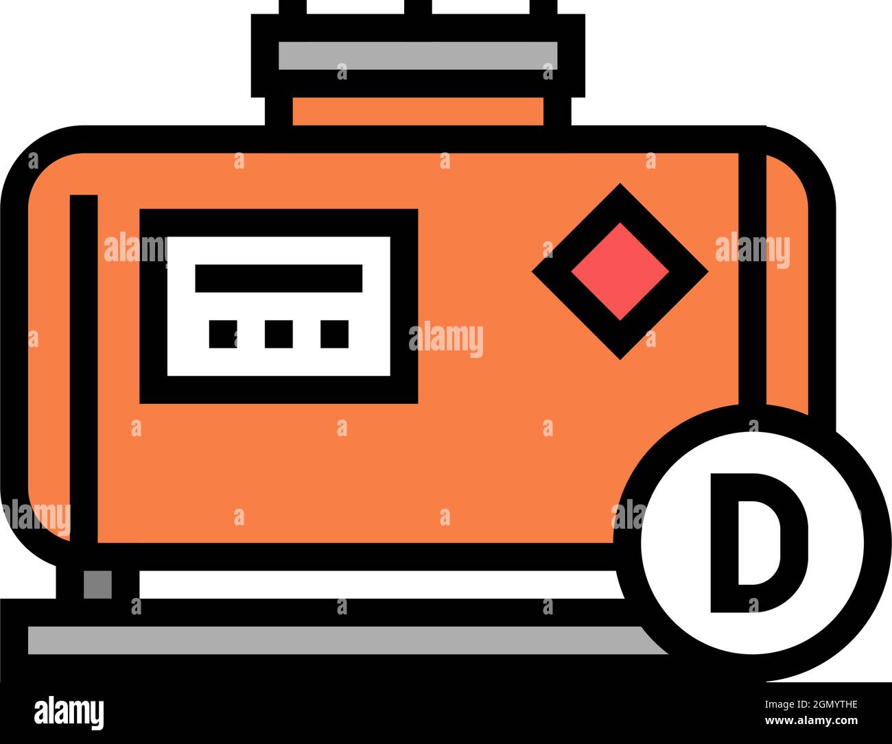 diesel gas station color icon vector illustration Stock Vector Image ...