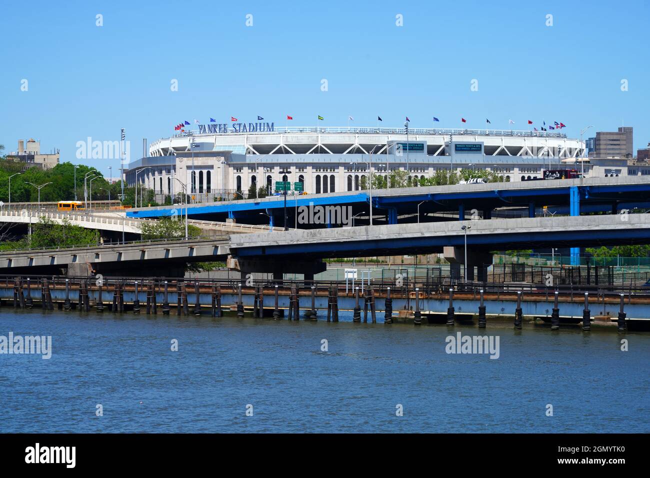 NEW YORK, NY -27 MAY 2021- View of Yankee Stadium, the landmark ...