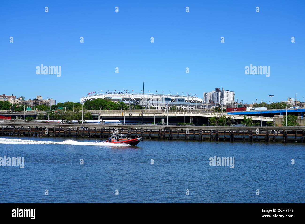 NEW YORK, NY -27 MAY 2021- View of Yankee Stadium, the landmark ...