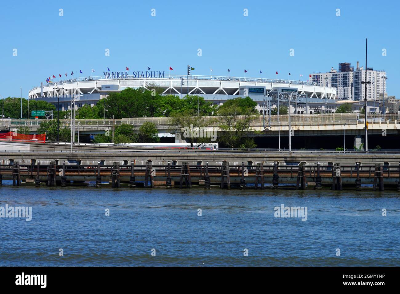 NEW YORK, NY -27 MAY 2021- View of Yankee Stadium, the landmark ...