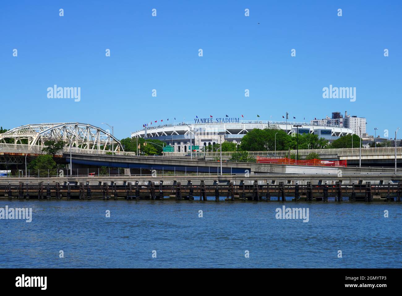 NEW YORK, NY -27 MAY 2021- View of Yankee Stadium, the landmark ...