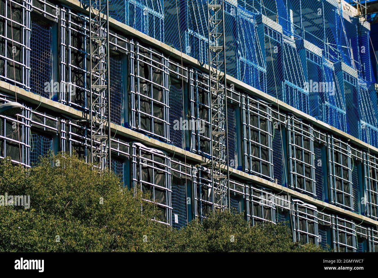 Seville Spain September 18, 2021 Construction site of a new building in ...