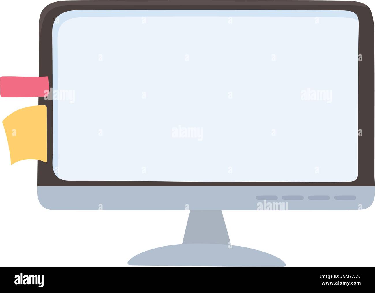 monitor computer with stickers Stock Vector Image & Art - Alamy