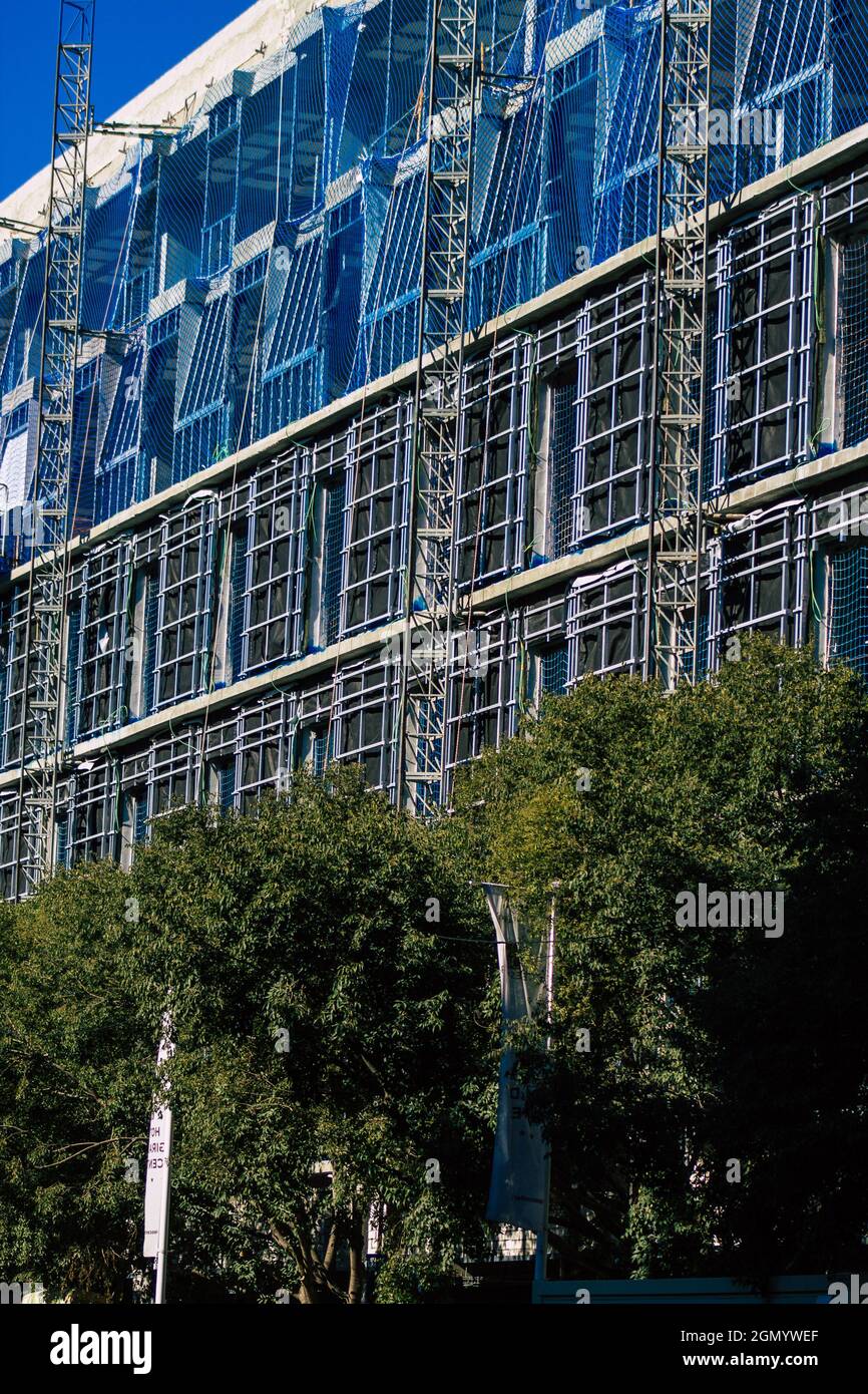 Seville Spain September 18, 2021 Construction site of a new building in ...