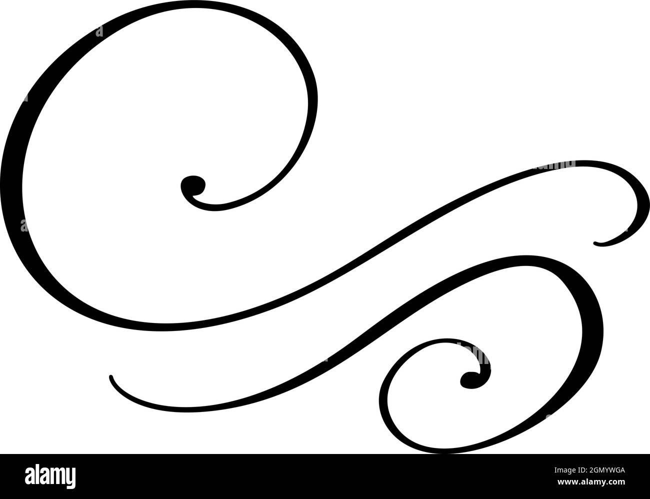Vector vintage line calligraphy divider and separator, swirl and corner ... Vector vintage line calligraphy divider and separator, swirl and corner ...
