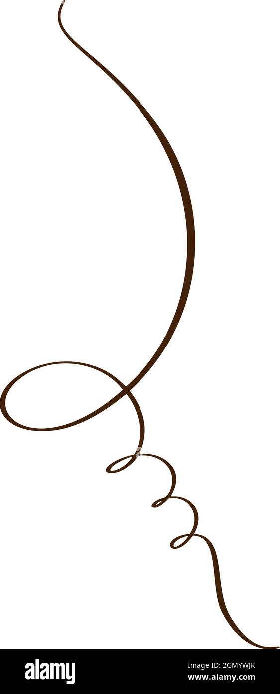Vector Vintage Line Calligraphy Divider And Separator Swirl And Corner
