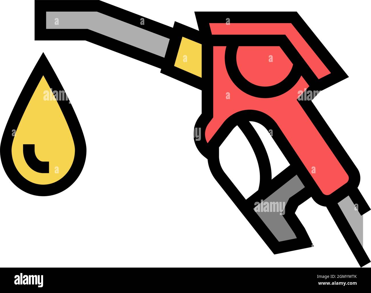 gasoline gas station color icon vector illustration Stock Vector Image ...
