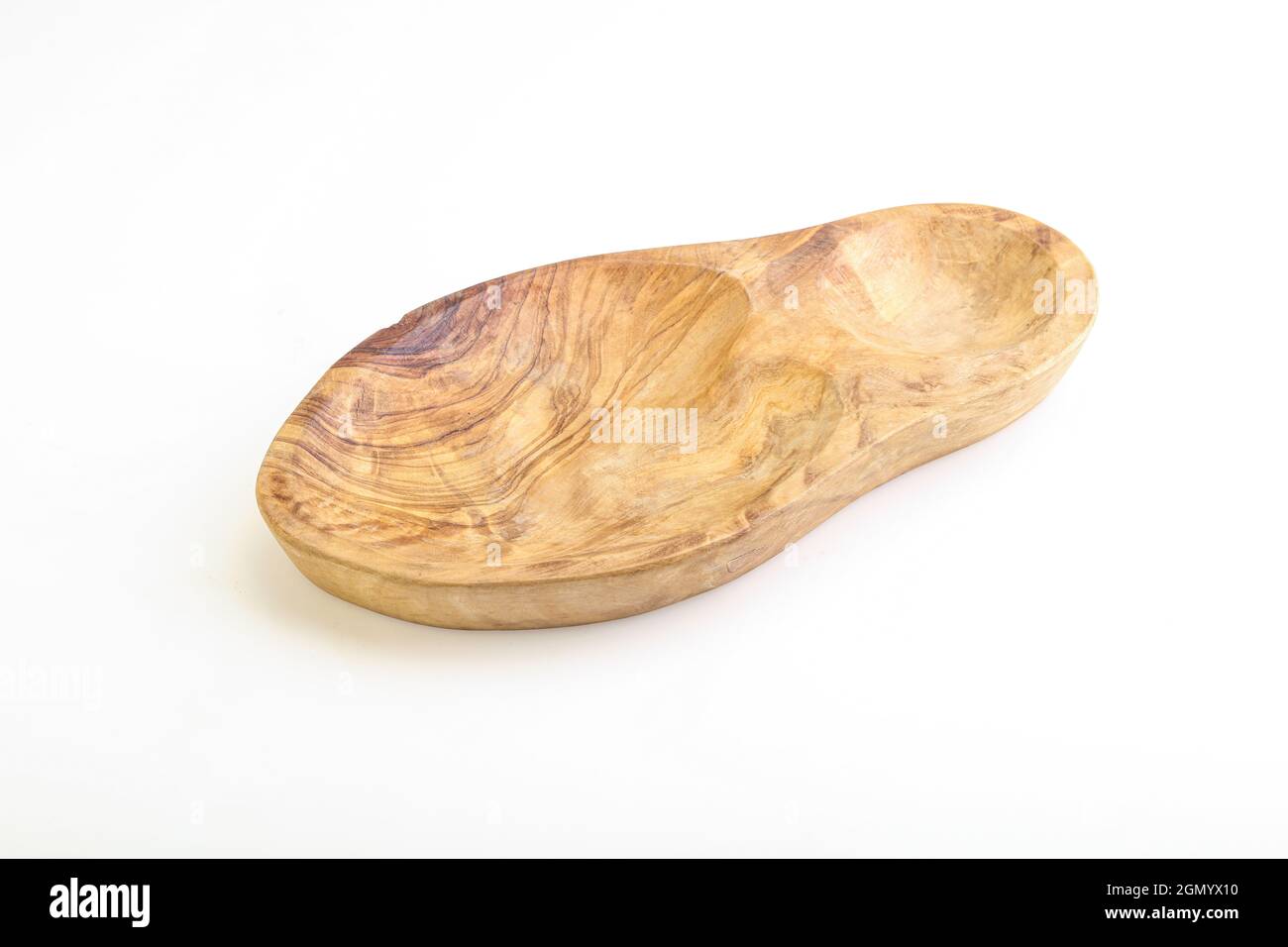 Olive tree board for kitchen isolated Stock Photo - Alamy