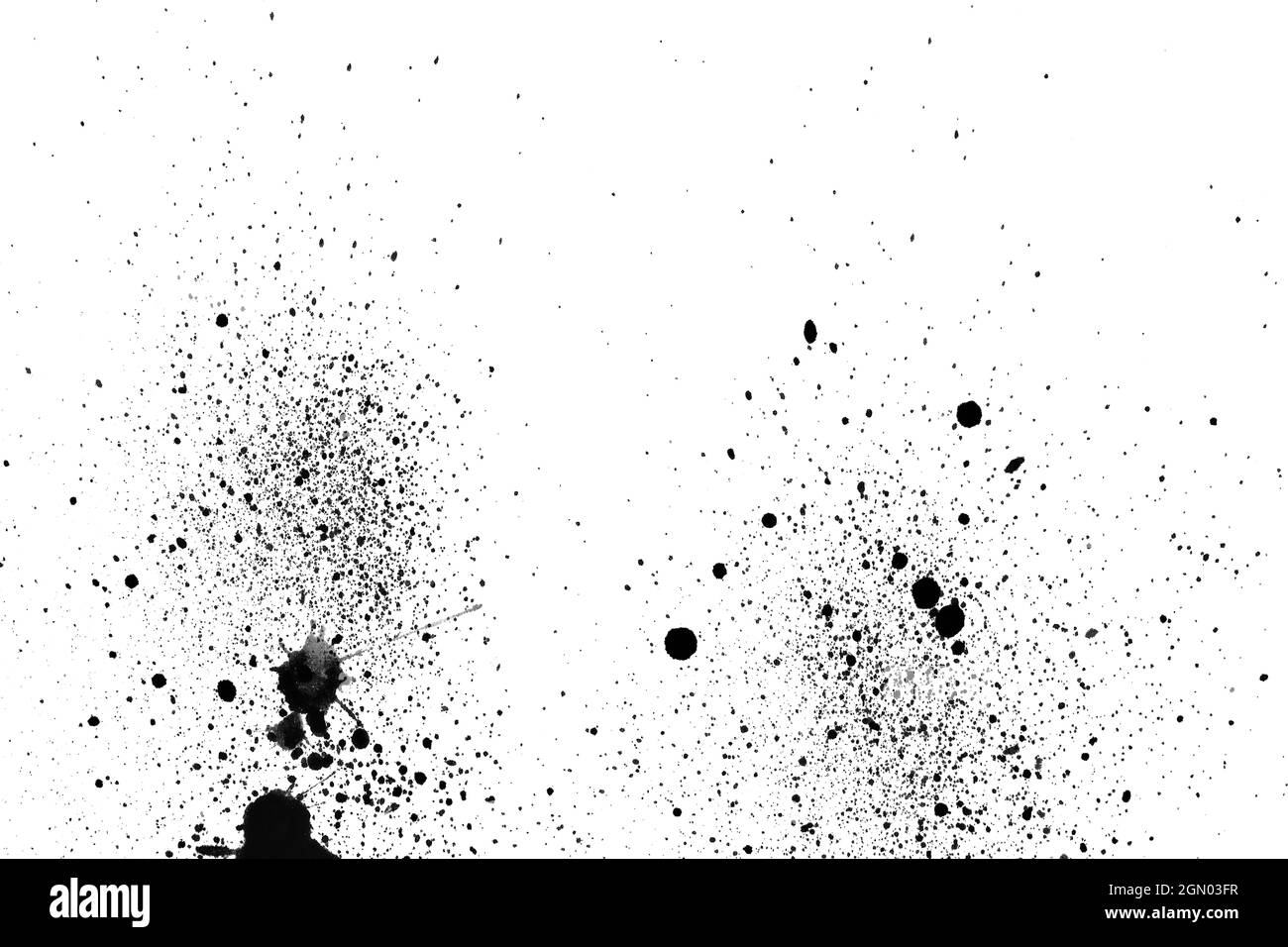 Drop water black splash Cut Out Stock Images & Pictures - Alamy