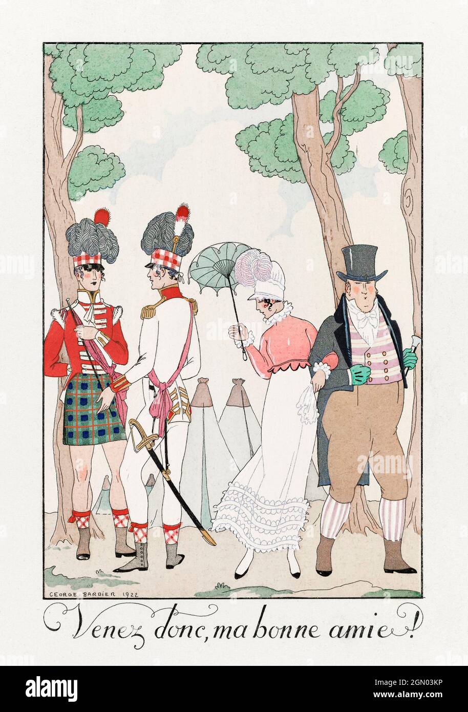 Come on, my good friend! (1923) fashion illustration in high resolution ...
