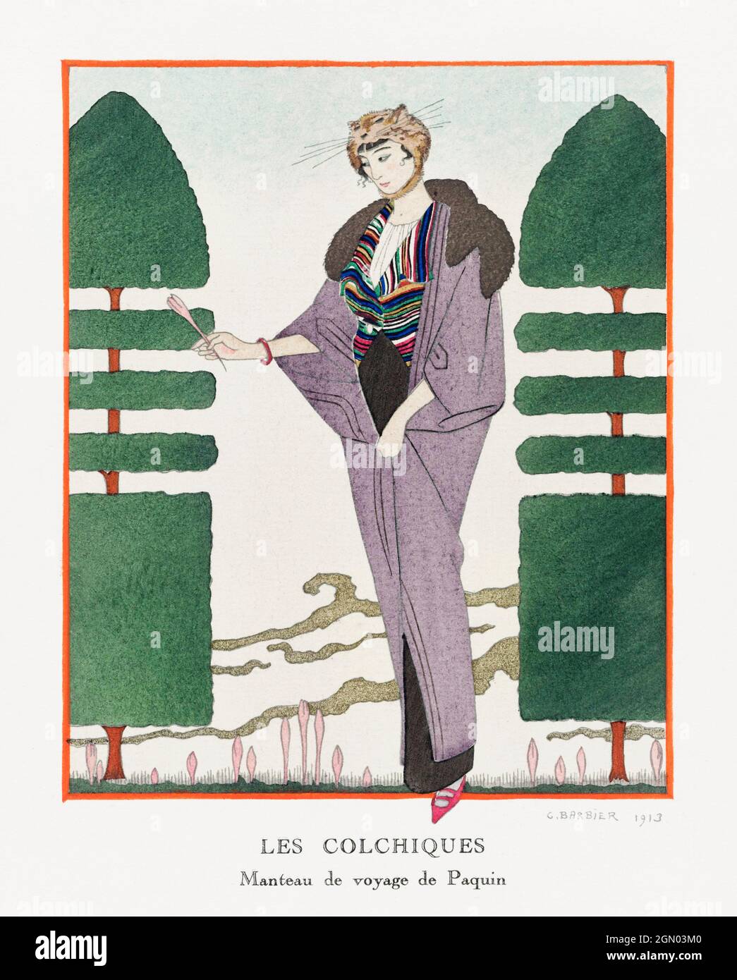 Les Colchiques (1914) fashion illustration in high resolution by George ...