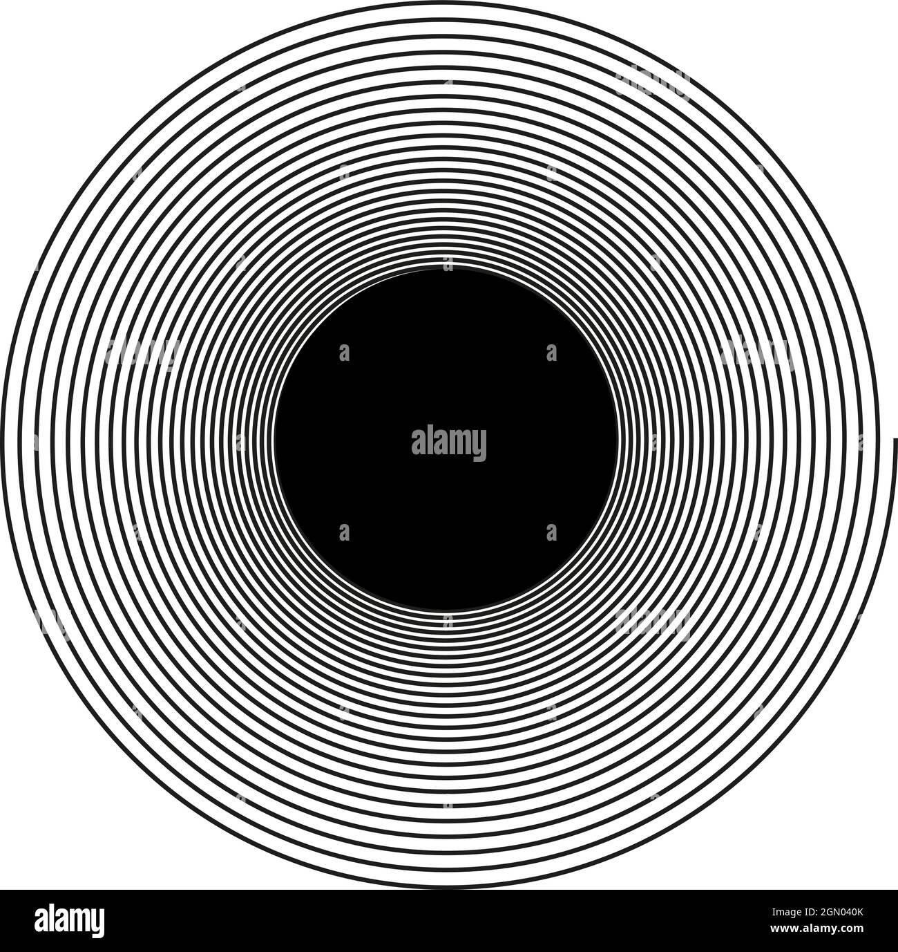 Spiral with radial rays, twirl, twisted effect Stock Vector Image & Art ...