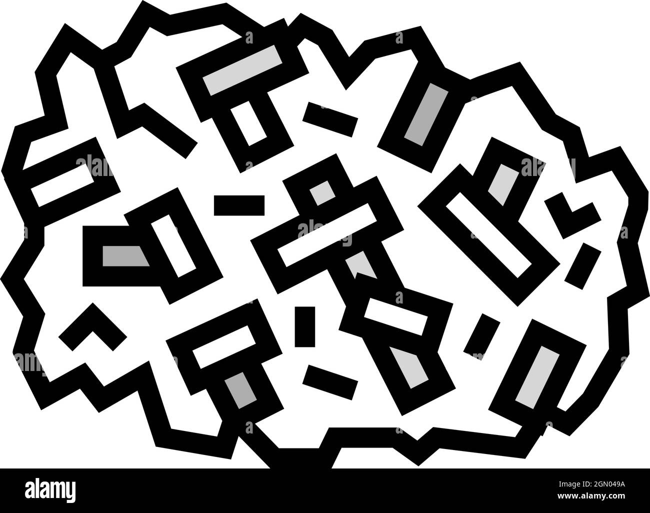 recovered paper color icon vector illustration Stock Vector Image & Art ...