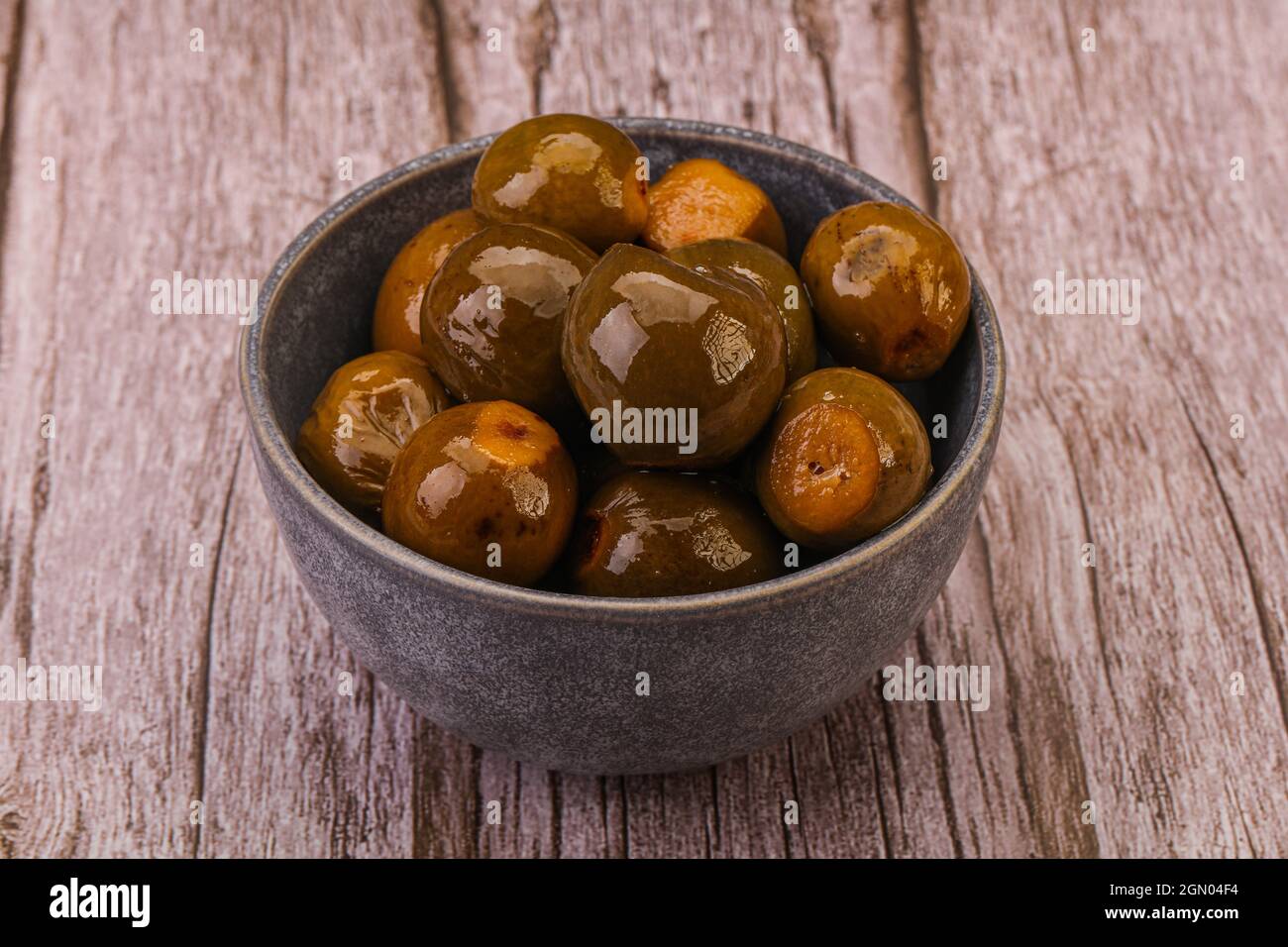 Marinated feijoa fruit in the bowl Stock Photo - Alamy