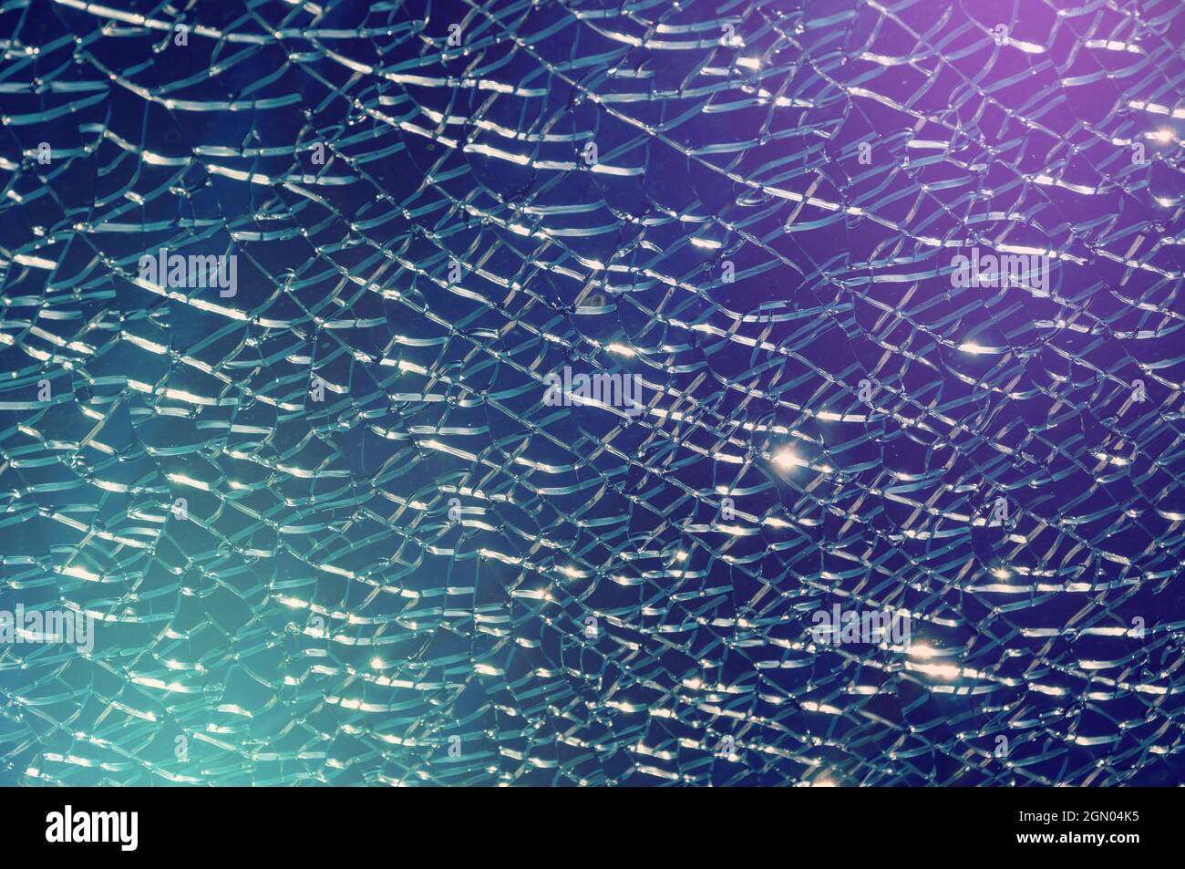 Cracked Fractured Glass Background. Broken Glass Texture Stock Photo ...